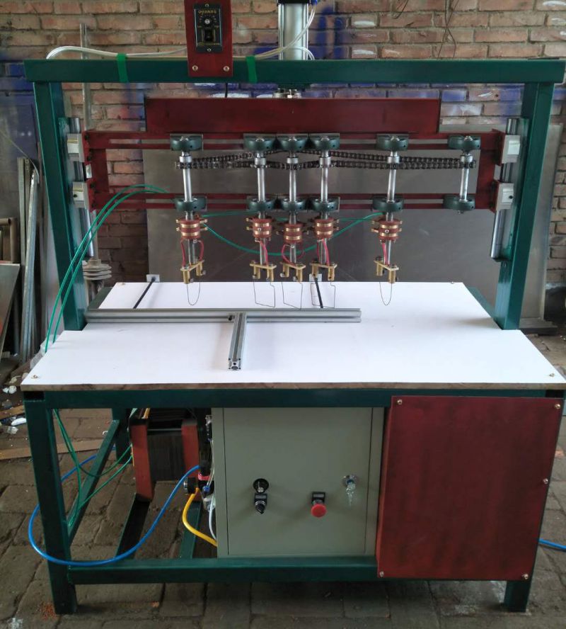 The shaped rigid wire on foam groove machine can cut foam grooves for ...